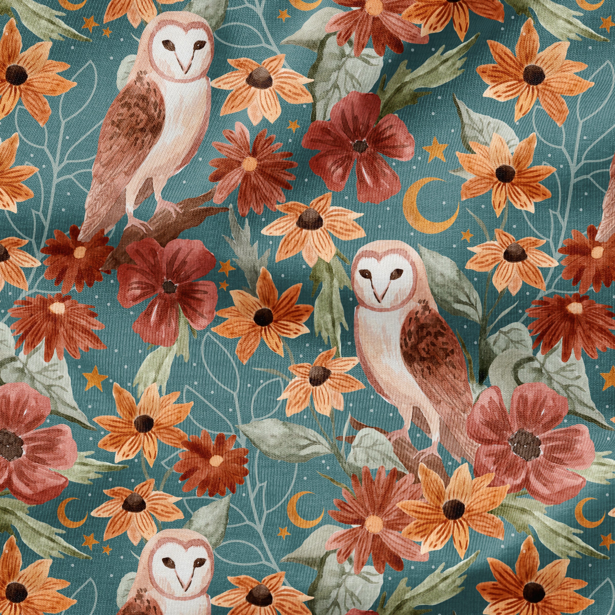 HARVEST OWL – White Birch Textiles