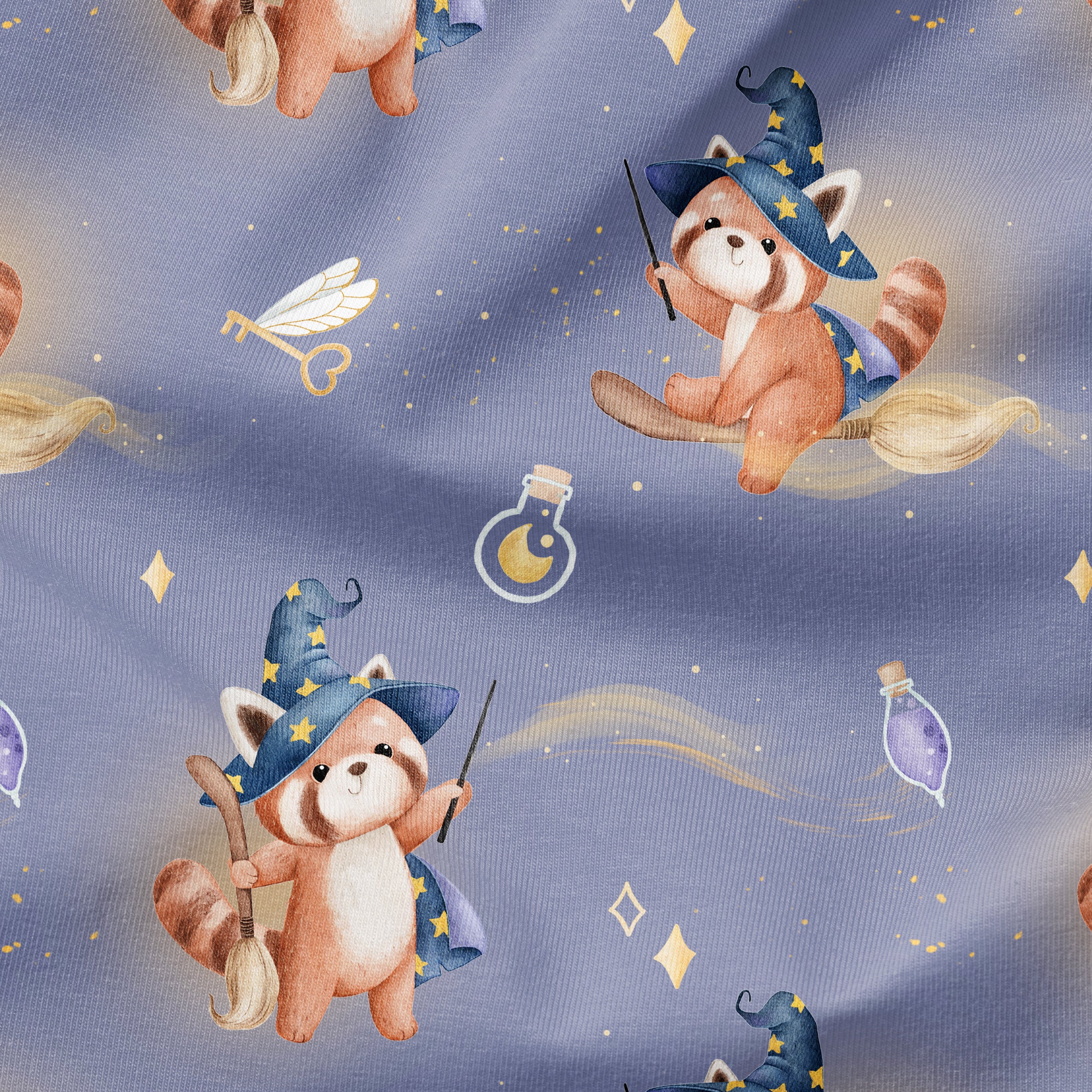 LITTLE RED PANDA WIZARD – White Birch Textiles