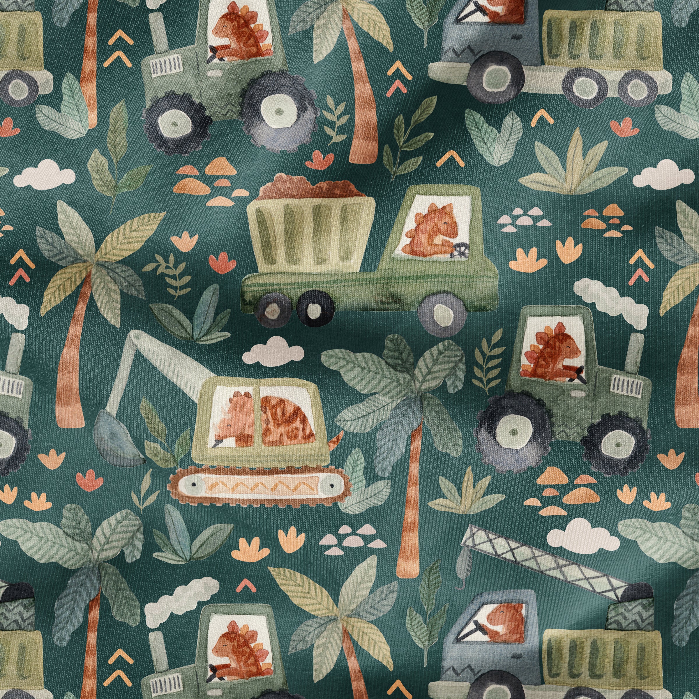 DINOSAUR DIG – White Birch Textiles