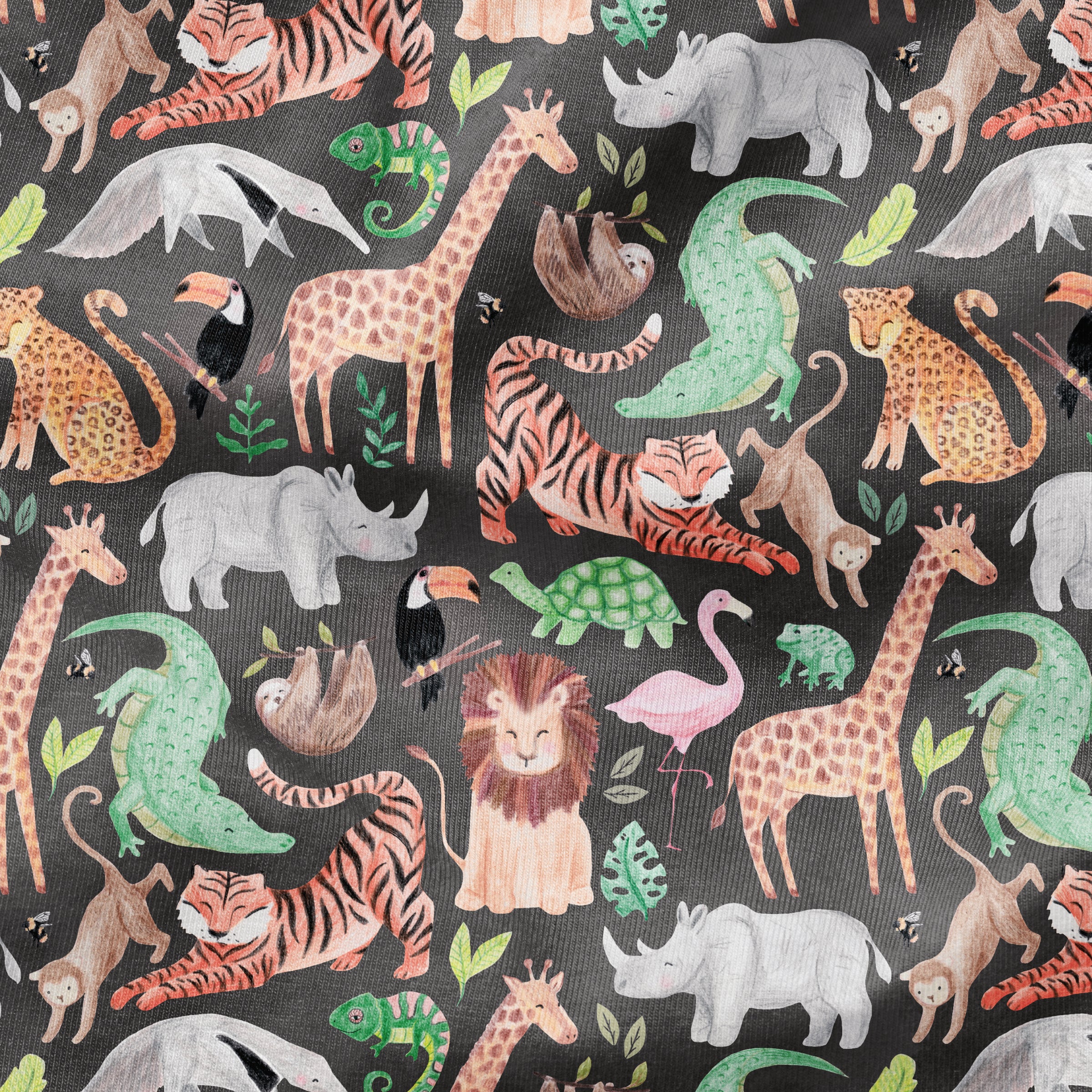 JUNGLE TETRIS – White Birch Textiles